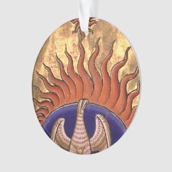 Phoenix Rising from the Ashes Ornament | Zazzle