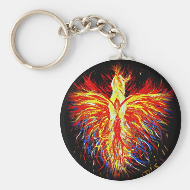 Phoenix Keychains - No Minimum Quantity | Zazzle