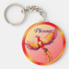 Flaming Phoenix Keychain | Zazzle.com