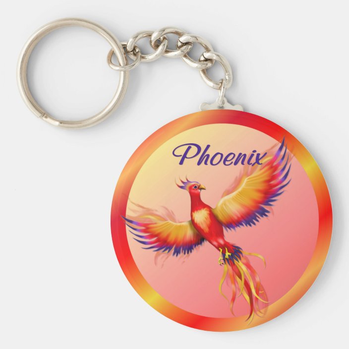 Phoenix Rising Keychain | Zazzle.com