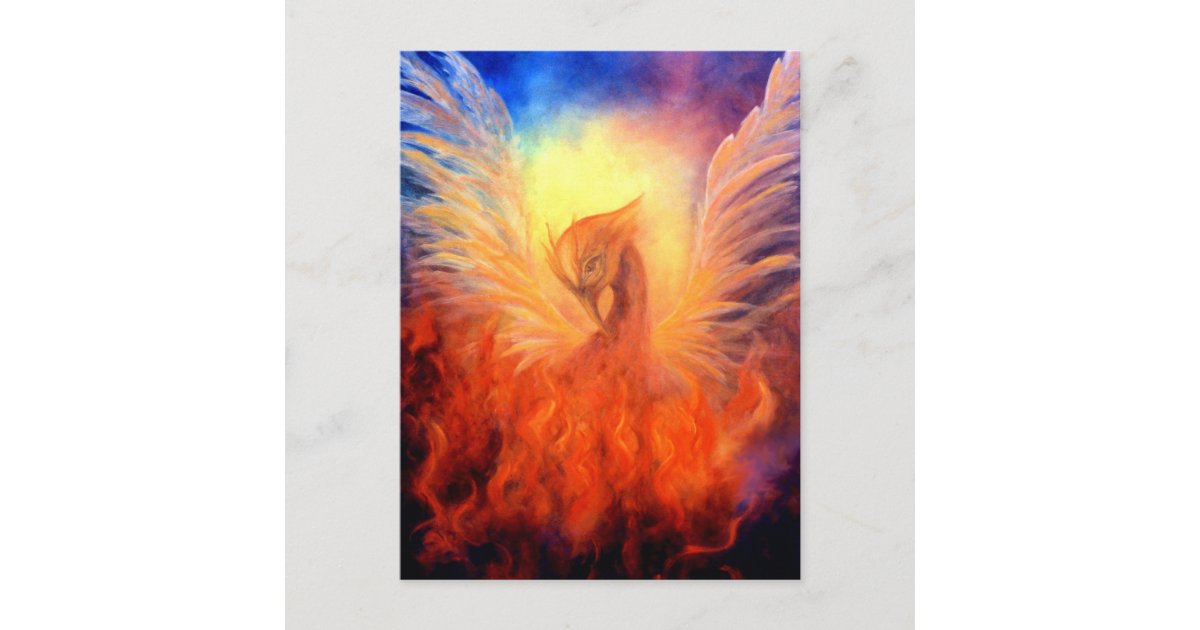 Phoenix Rising Postcard | Zazzle