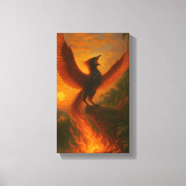 Phoenix Rising — Signature Acrylic | Orrin Studios Canvas Print | Zazzle