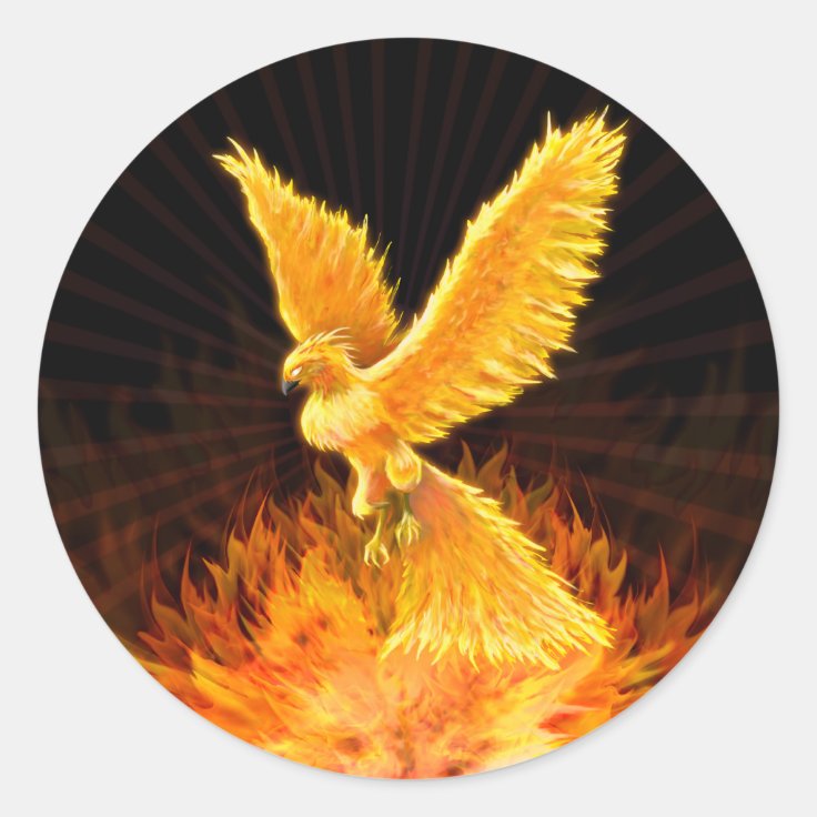 Phoenix Rising - Sticker | Zazzle