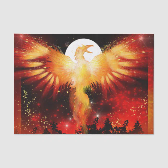 Phoenix Rising Tissue Paper | Zazzle