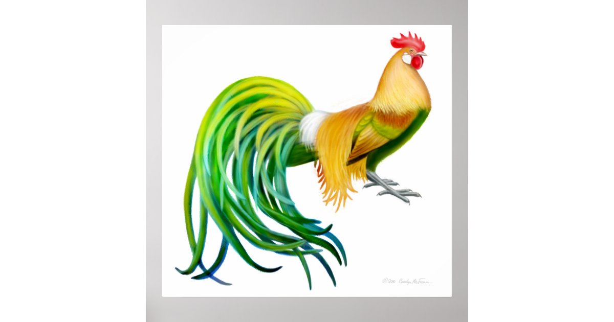 Phoenix Rooster Print | Zazzle