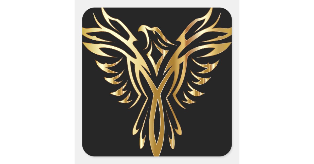 phoenix- square sticker | Zazzle