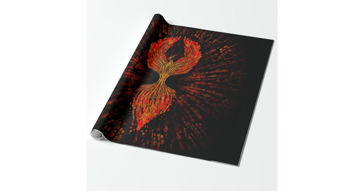 Phoenix Tree of Life Wrapping Paper | Zazzle