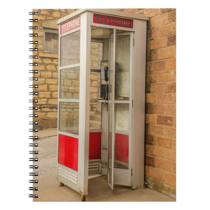 Phone Booth - Pay Phone - Payphone - Public Phone Notebook | Zazzle