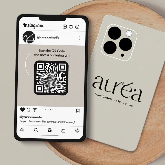 Phone Instagram Business Card | Zazzle