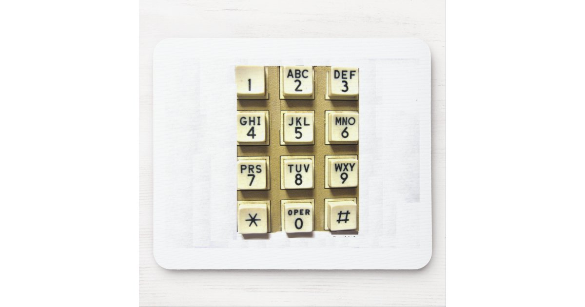Phone Numbers Mouse Pad | Zazzle
