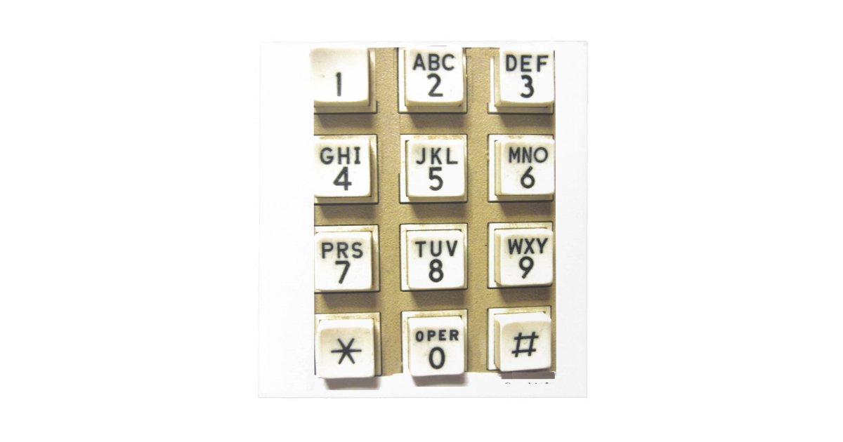 Phone Numbers Notepad | Zazzle