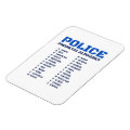 Phonetic A to Z Alphabet for Police Officers Magnet | Zazzle