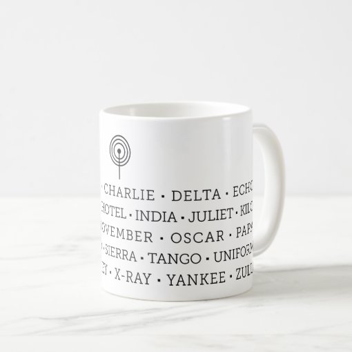 Phonetic Alphabet Mug | Zazzle
