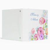 Photo Album Elegant Watercolor Floral Binder | Zazzle