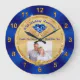 Photo and Personalized 45 Year Anniversary Gift Large Clock | Zazzle