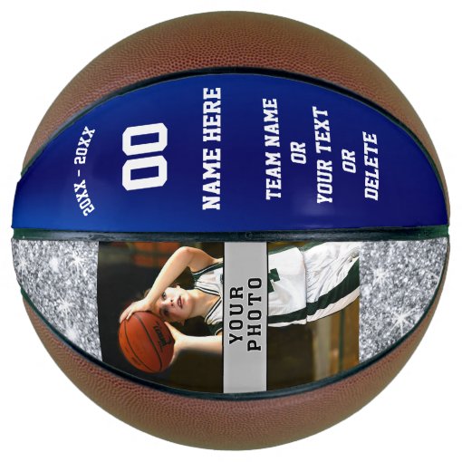 Photo and Personalized Girls Basketball Ball | Zazzle