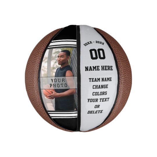 PHOTO and Personalized Mini Basketball Your Colors | Zazzle.com