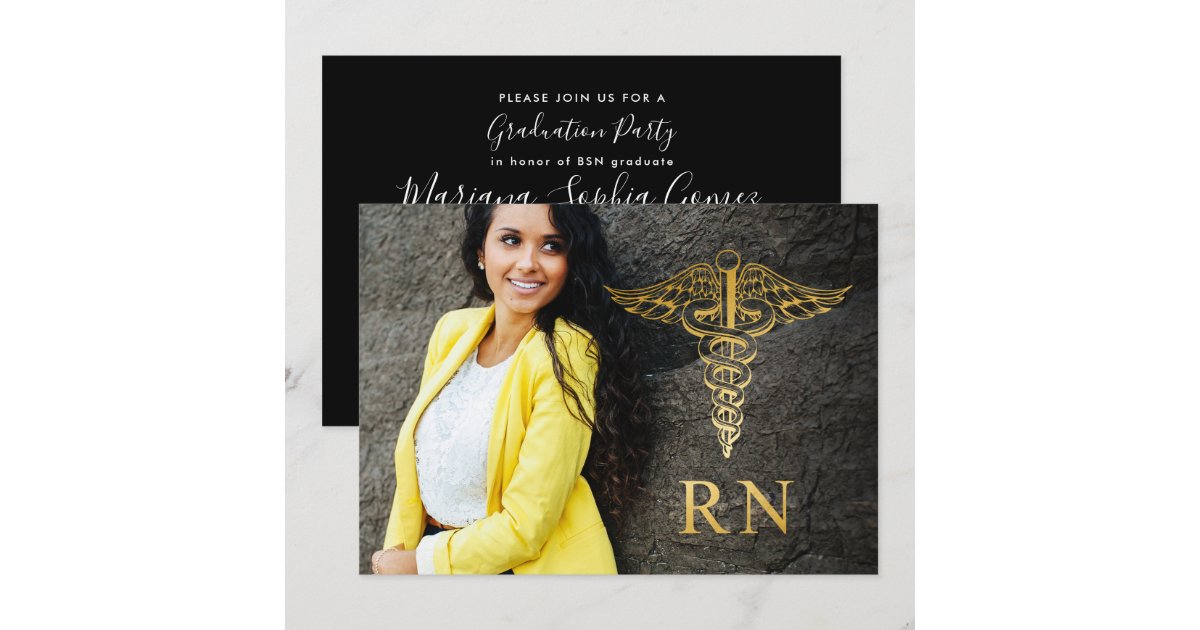 Photo Announcement RN BSN Graduation Party | Zazzle