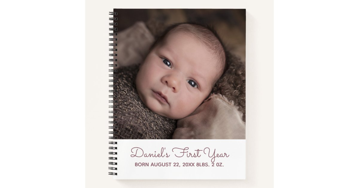Photo Baby's First Year Journal | Zazzle