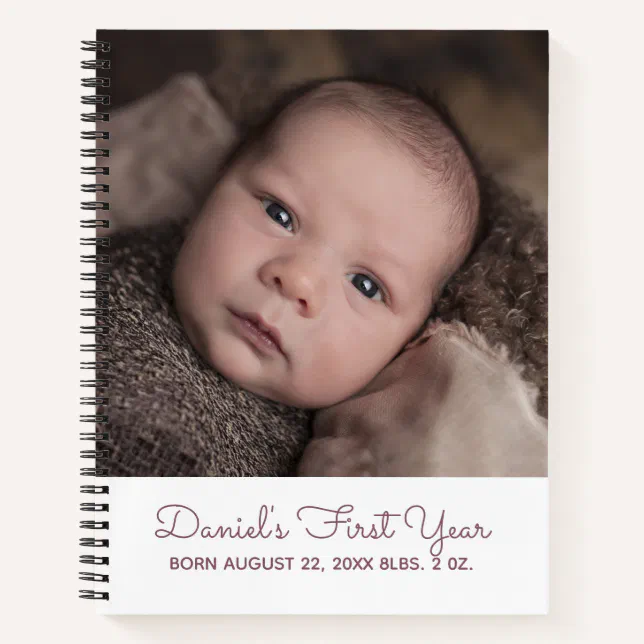 Photo Baby's First Year Journal | Zazzle