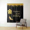 Photo Backdrop 50th Birthday Party Gold Glitter | Zazzle