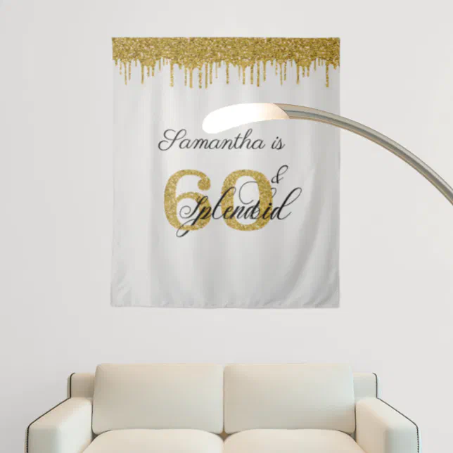 Photo Backdrop Booth 60 Sixty Birthday 60th | Zazzle