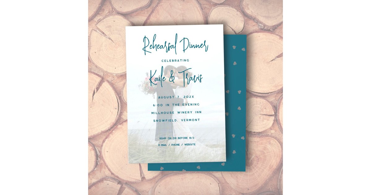 Photo Background Pre-wedding Party Invitation | Zazzle