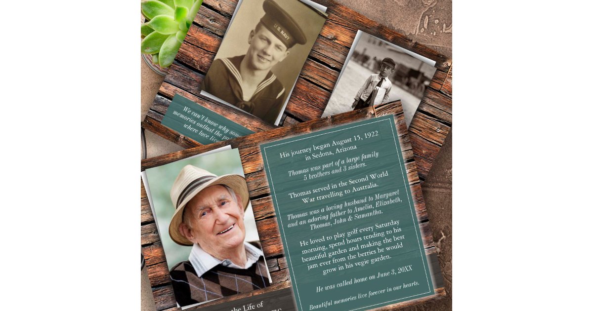 Photo Bereavement Sympathy Funeral Thank You Invitation | Zazzle