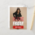 Photo Black Friday Big Sale Product Promo Postcard | Zazzle