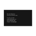 Photo black graduation formal networking student calling card | Zazzle