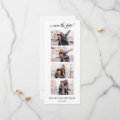 Photo Booth Calligraphy Script Photo w QR Code Save The Date | Zazzle