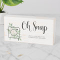 Photo Booth OH Snap Wedding Sign | Zazzle