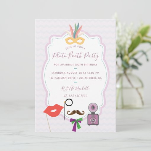 Photo Booth Party Invitation | Zazzle