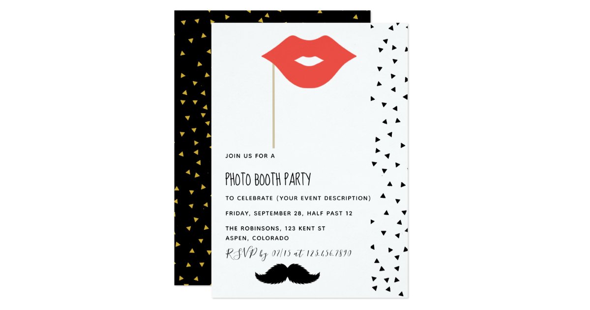 Photo Booth Party Invitation | Zazzle.com