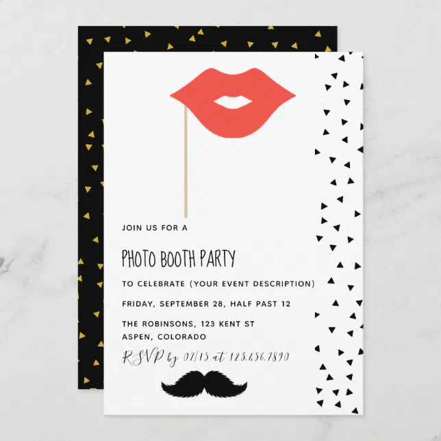 Photo Booth Party Invitation | Zazzle