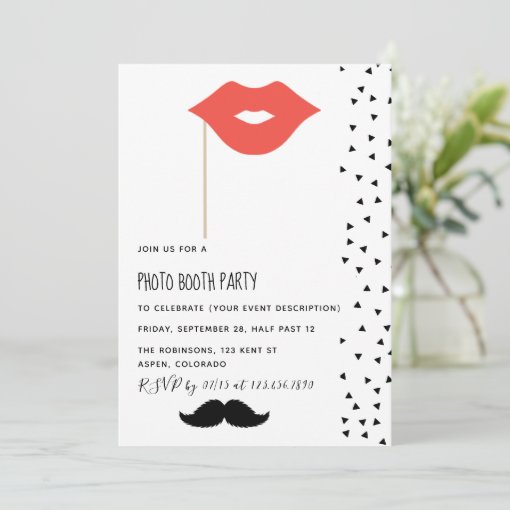 Photo Booth Party Invitation | Zazzle