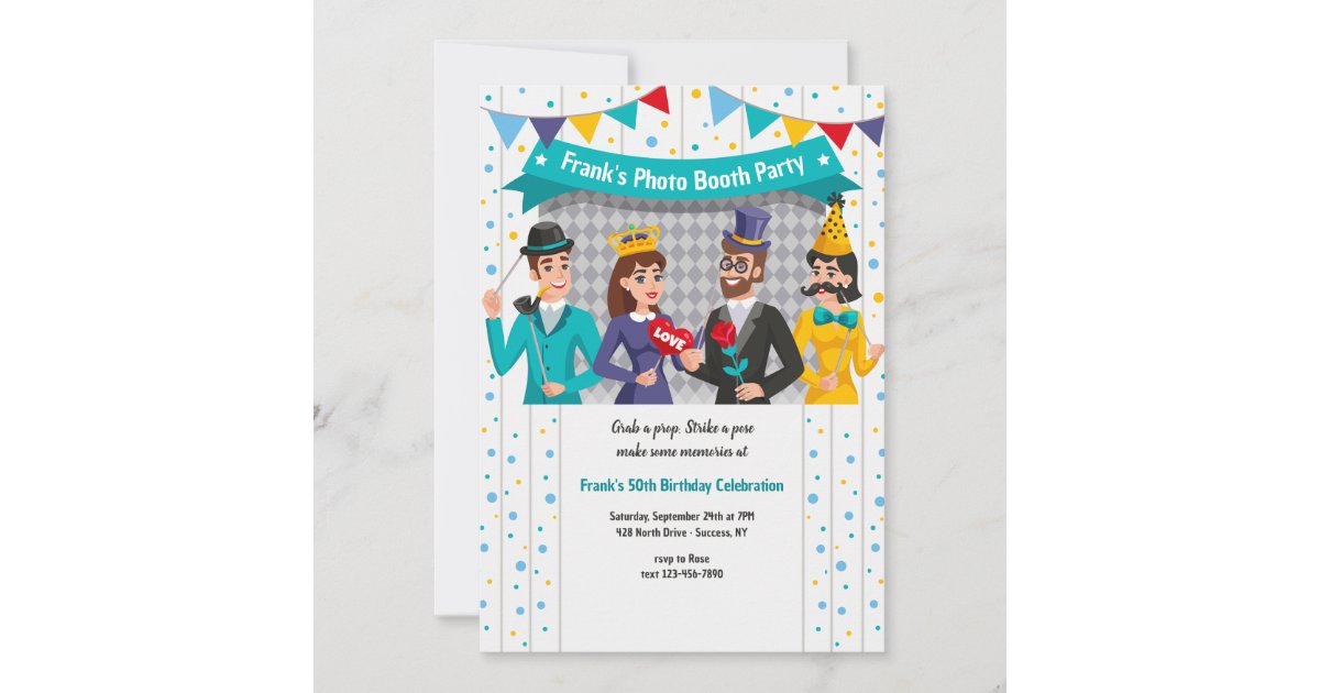 Photo Booth Party Invitation | Zazzle