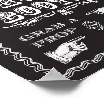 Photo Booth Strike A Pose Sign | Zazzle