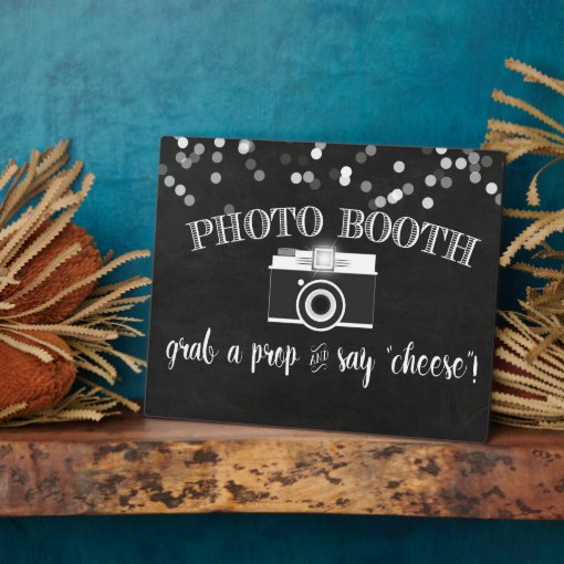 Photo Booth Table Sign Plaque | Zazzle