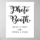 Photo Booth Wedding Sign | Modern Calligraphy | Zazzle