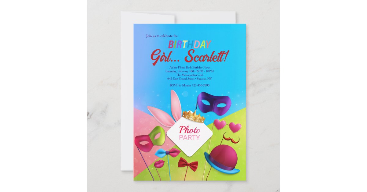 Photo Both Birthday Party Invitations | Zazzle