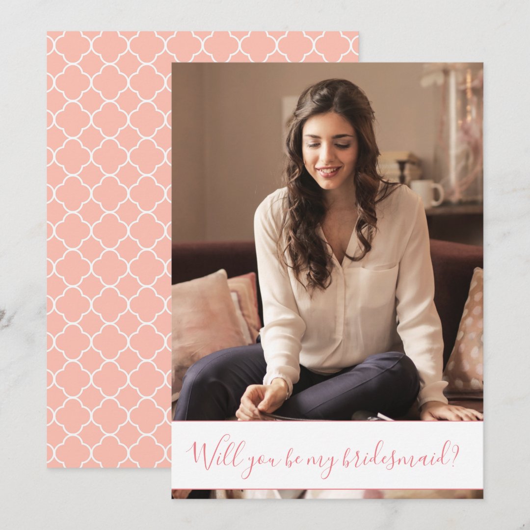 Photo Bridesmaid Proposal Invitation | Zazzle