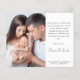 Photo Calligraphy Name Birth Stats New Baby Thank | Zazzle