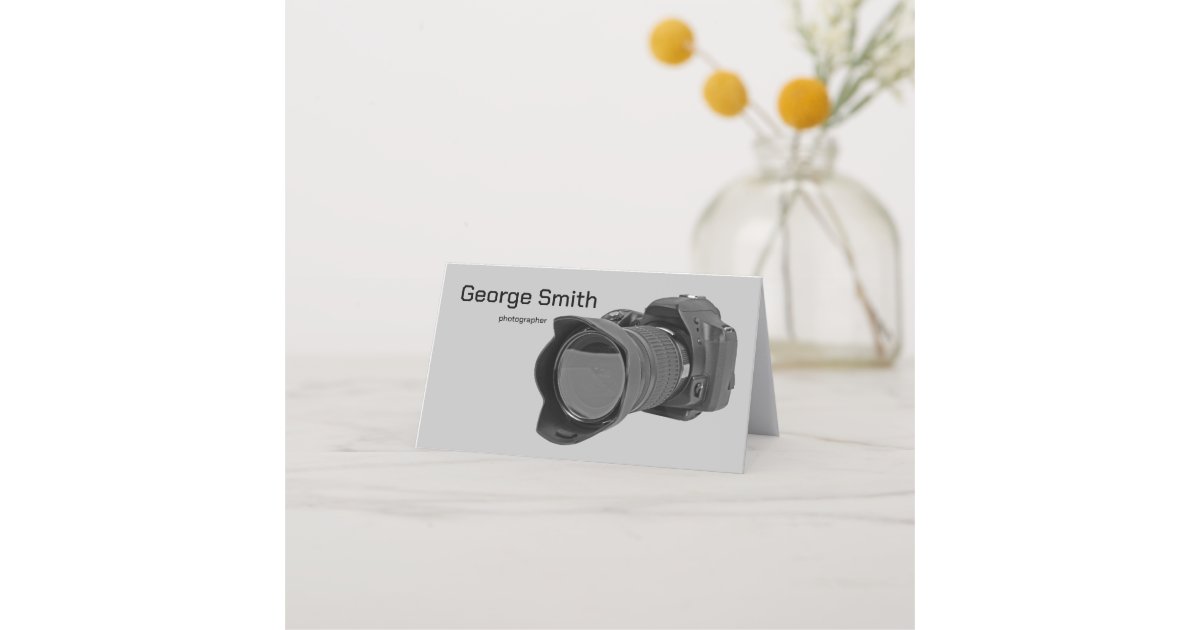 Photo camera loyalty card | Zazzle