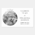 PHOTO Celebration of Life Funeral Memorial Wake Rectangular Sticker ...