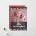 Photo Chalkboard Gingerbread Cookies Sweet Wishes Holiday Card | Zazzle