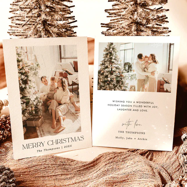 Photo Christmas Card | Arched Photo Holiday Card | Zazzle