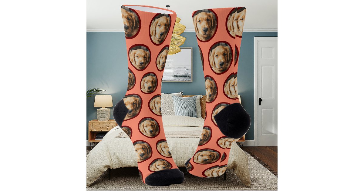 Photo Circle Collage Socks | Zazzle