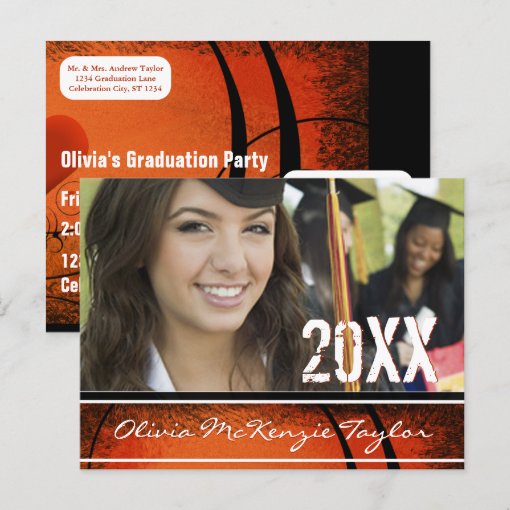 Photo Class of Graduation Open House Invitation Postcard | Zazzle