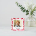 Photo Classroom Valentine Mini Card Personalized | Zazzle